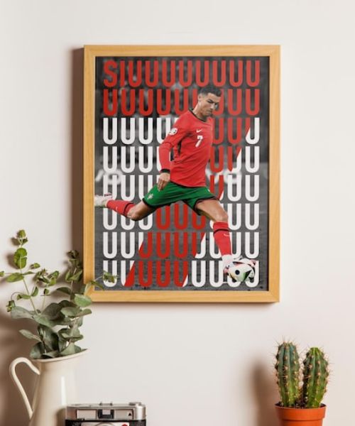 Cristiano Ronaldo SIUUU Digital Art Print - ThingsFromMars.com