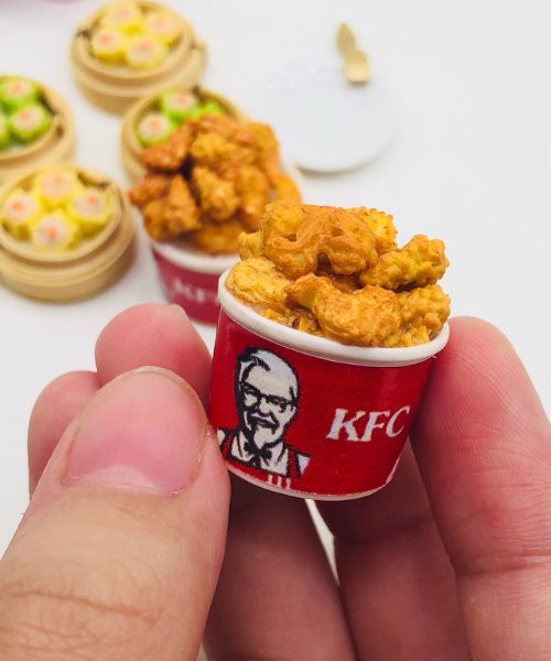Miniature Fried Chicken In Bucket - ThingsFromMars.com