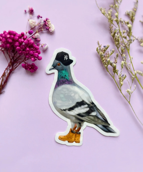 New York Pigeon Sticker - ThingsFromMars.com