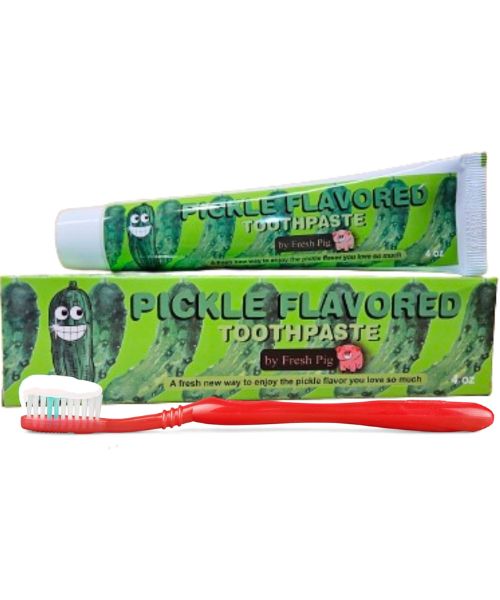 Pickle Flavored Toothpaste - ThingsFromMars.com