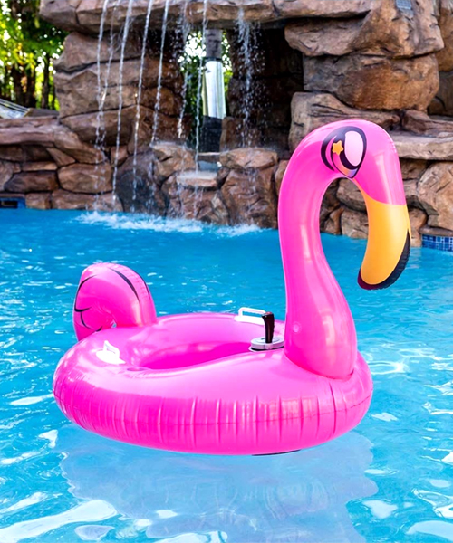 Pink Flamingo Pool Float - ThingsFromMars.com