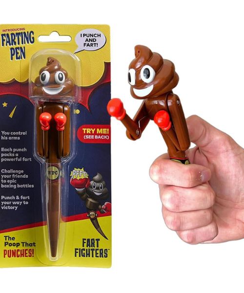 Punching Poop Turd Pen - ThingsFromMars.com